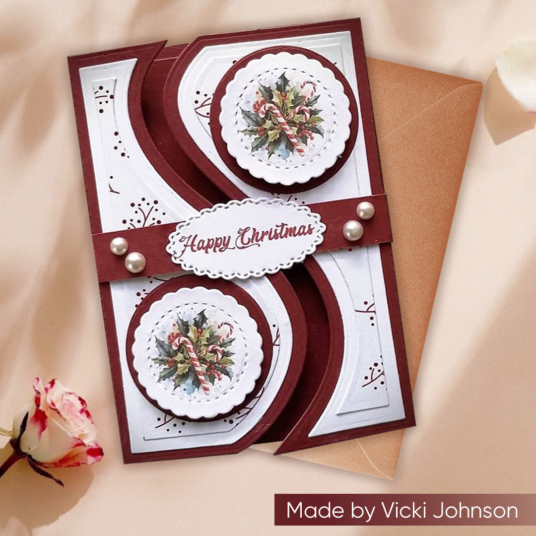 Dies for Card Making with Wavy Line Foldable Card Cover Die Cut Cards ...