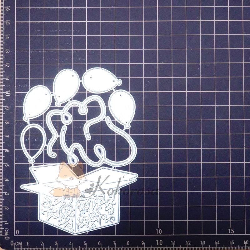 Kokorosa Metal Cutting Dies with Balloons Flying From Box ...