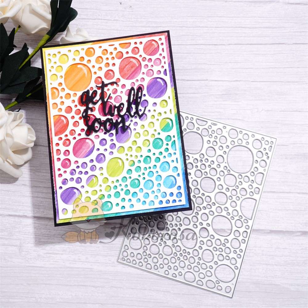 Kokorosa Metal Cutting Dies with Bubbles Background Board – kokorosastudio.com