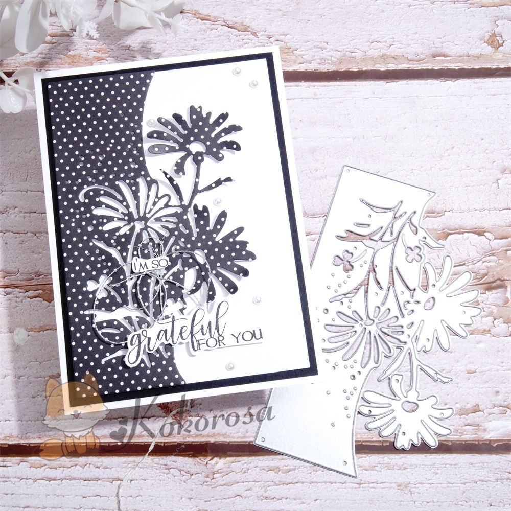 Die Cutting Dies with Daisy Lace Background Board Die Cuts for Card ...