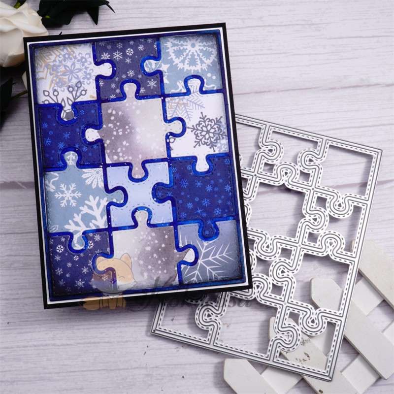 Kokorosa Metal Cutting Dies with Puzzle Background Board ...