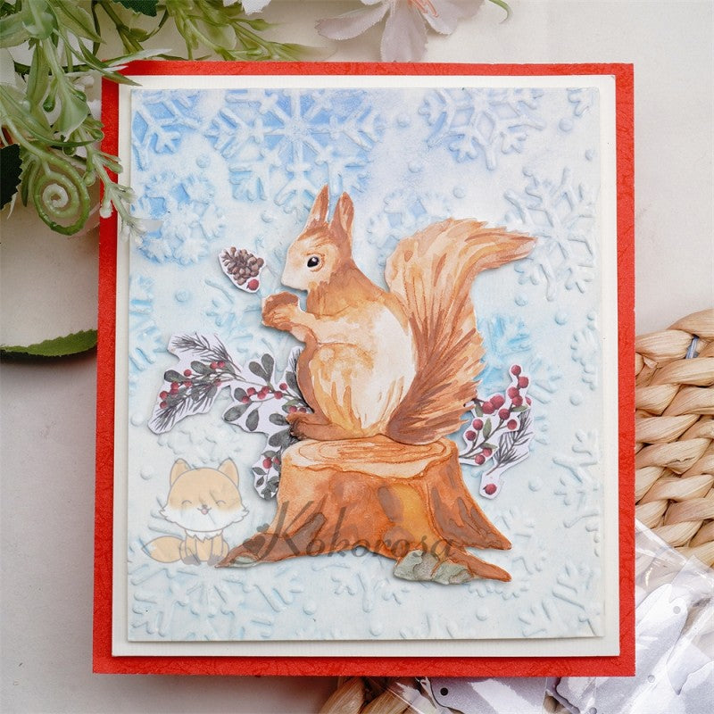 Kokorosa Metal Cutting Dies with Squirrel on Tree Root – kokorosastudio.com