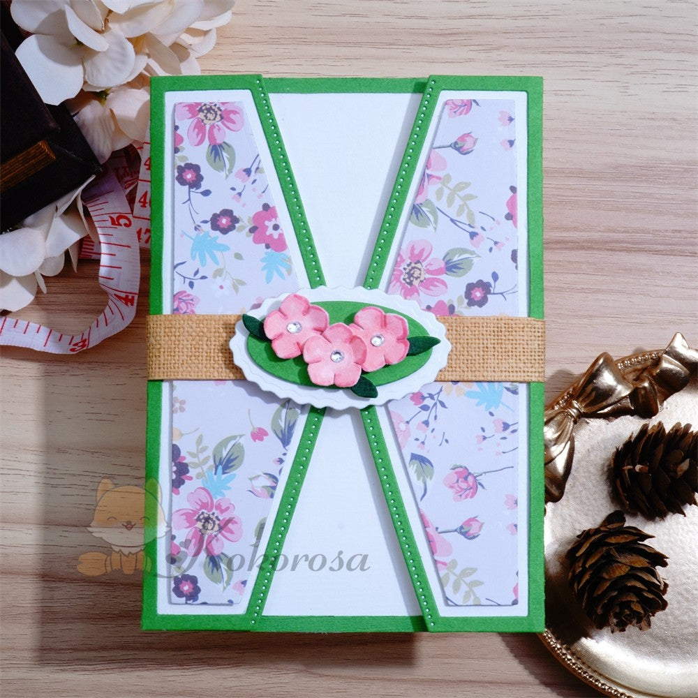 Kokorosa Metal Cutting Dies with Trapezoidal Foldable Card ...