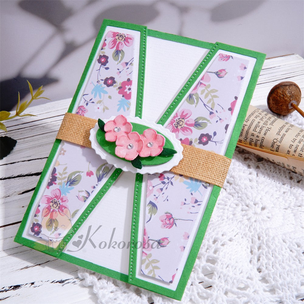 Kokorosa Metal Cutting Dies with Trapezoidal Foldable Card ...