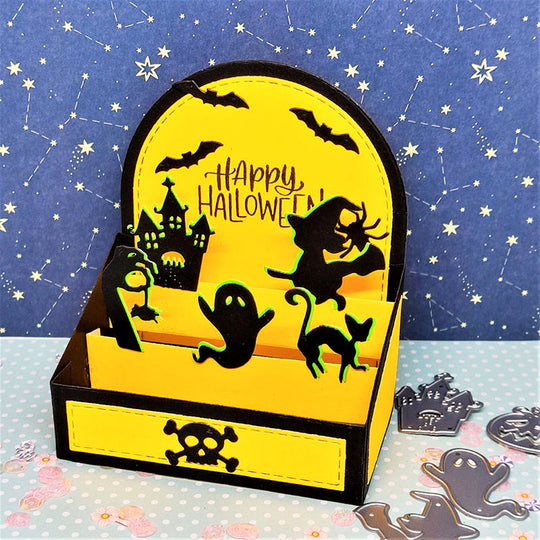 DIY Halloween Paper Crafts with KOKOROSA's spooktacular Halloween dies ...