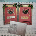 Die Cut Cards with Retro Wrought Iron Pattern Door Die Cutting Dies ...