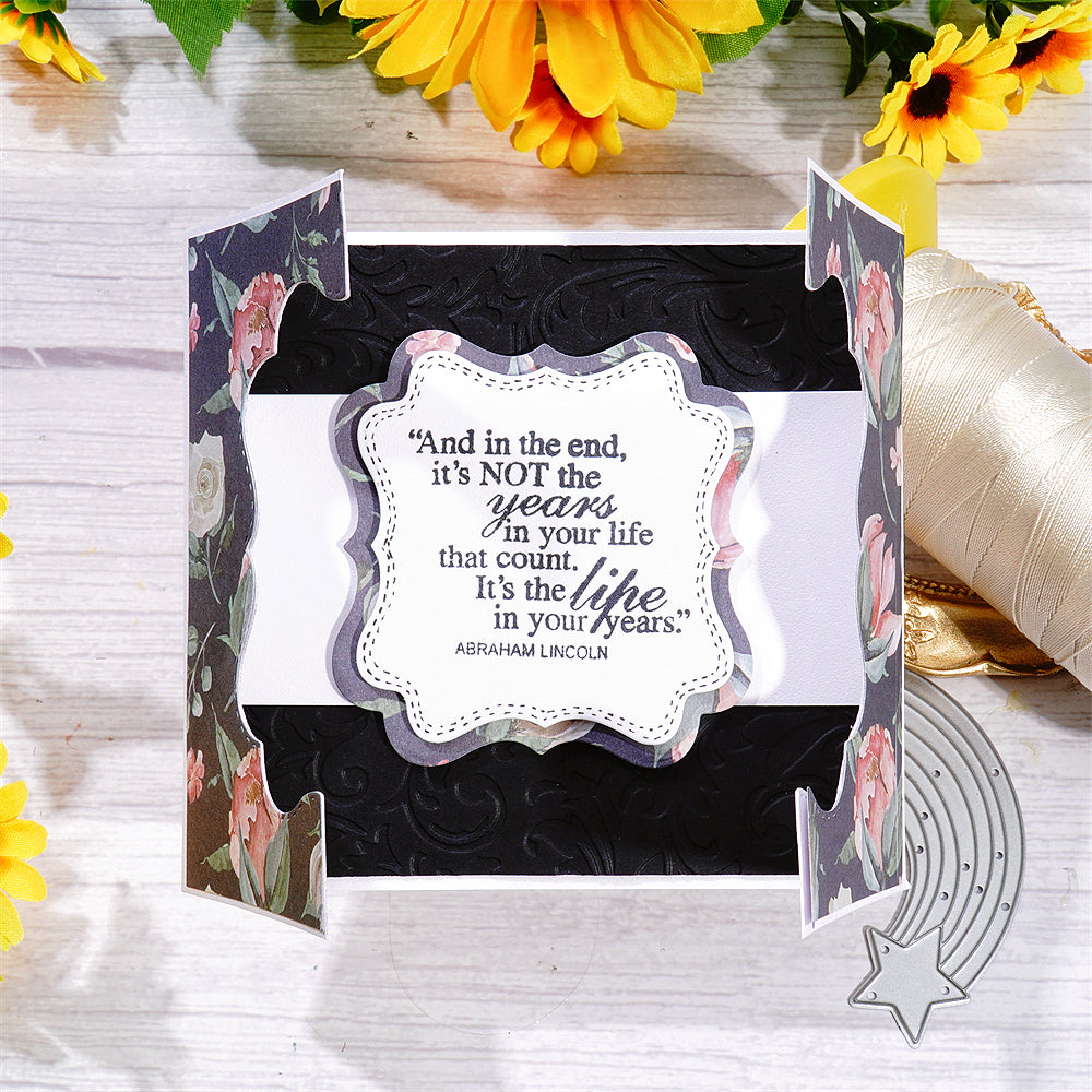 Metal Cutting Dies with Symmetrical Shaped Borders Die Cut Shapes ...