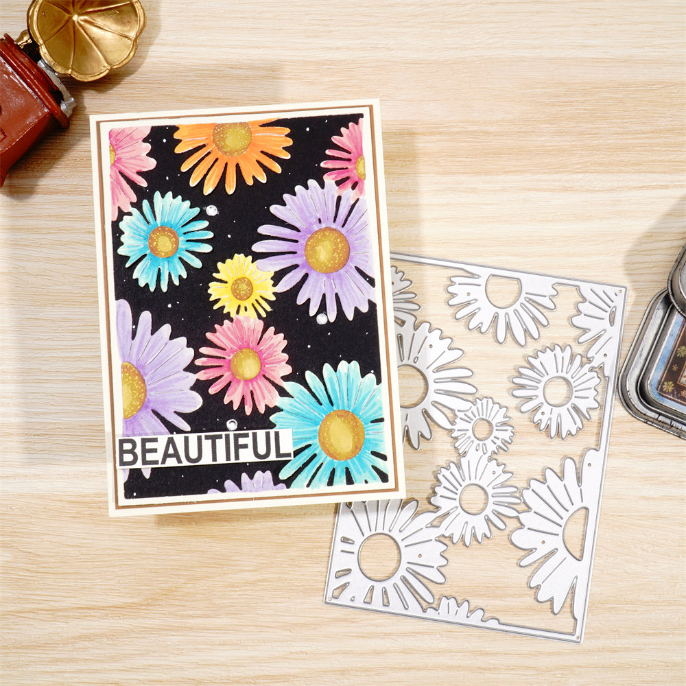 Die Cutting Dies with Daisies Background Board Die Cuts for Card Making ...