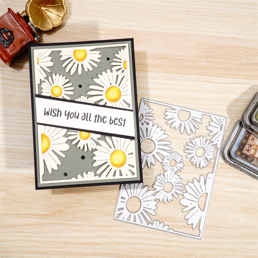 Die Cutting Dies with Daisies Background Board Die Cuts for Card Making ...