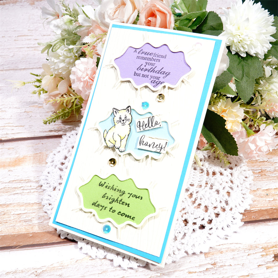 Metal Cutting Dies With Irregular Shape of Border For Card Making ...