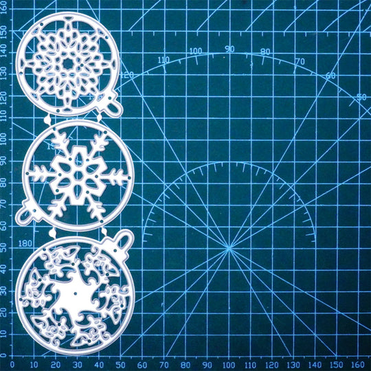 Metal Cutting Dies With Christmas Ornament For Card Making ...