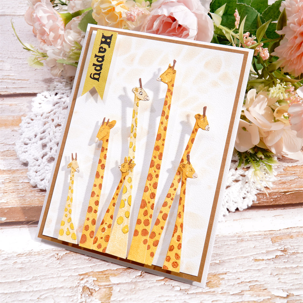 Metal Cutting Dies With Giraffes For Card Making – kokorosastudio.com