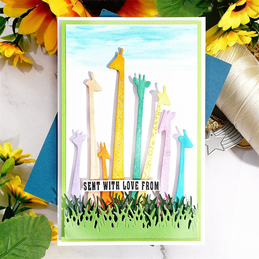 Metal Cutting Dies With Giraffes For Card Making – kokorosastudio.com