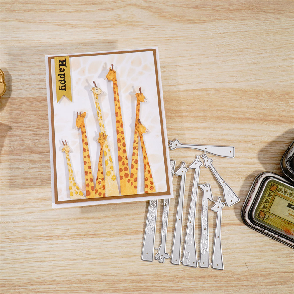 Metal Cutting Dies With Giraffes For Card Making – kokorosastudio.com