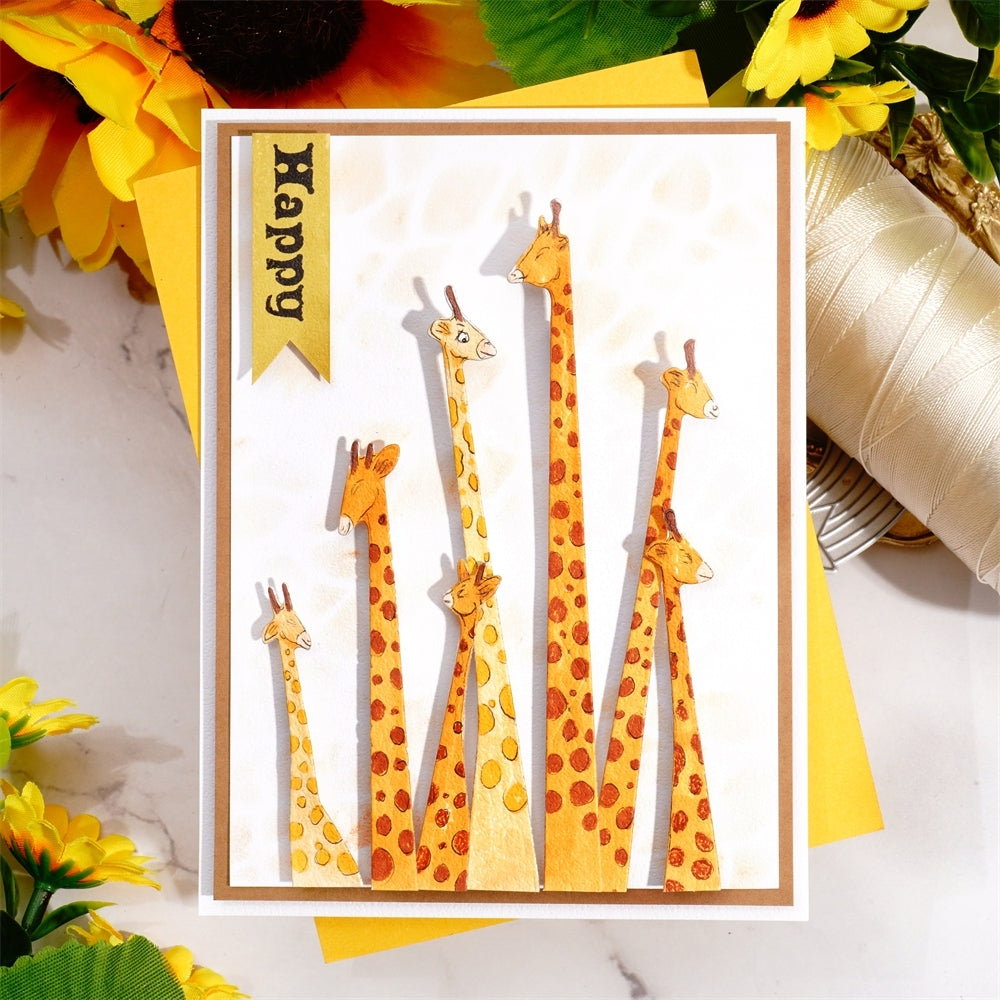 Metal Cutting Dies With Giraffes For Card Making – kokorosastudio.com