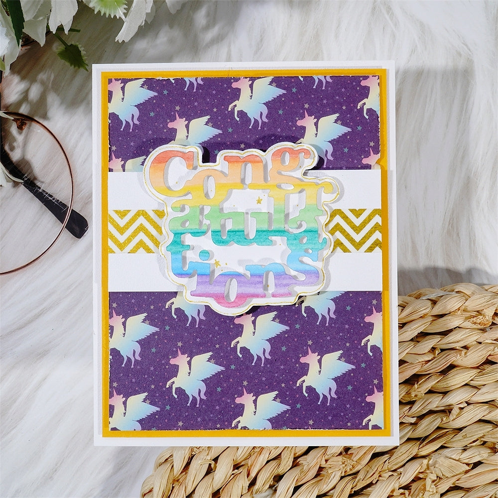 Kokorosa Metal Cutting Dies with "Congratulations" Word ...