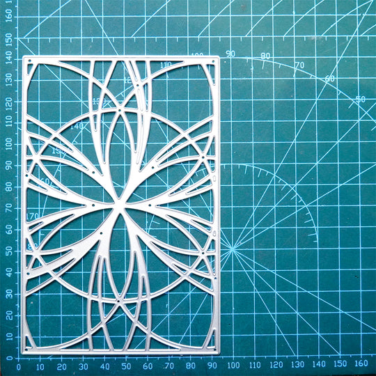 Metal Cutting Dies With Magic Geometry Background Board For Card Making ...