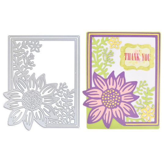 Kokorosa Sunflower Frame Metal Cutting Dies for Cards Making ...