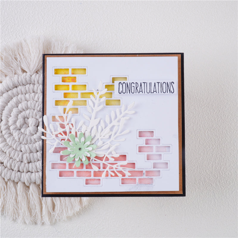 Die Cut Shapes with Irregular Hollow Brick Wall Metal Cutting Dies ...