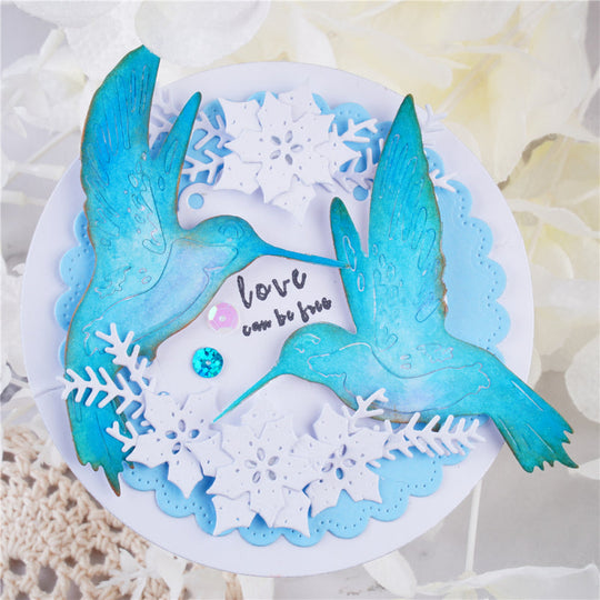 Die Cutting Dies with Flying Hummingbirds for Cards Making ...