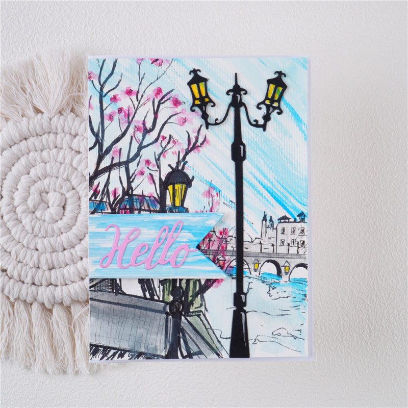 Die Cutting Dies with Street Lamps Craft Dies – kokorosastudio.com