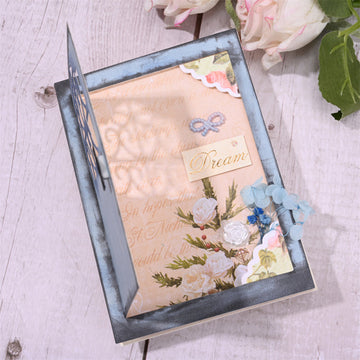 Die Cut Cards with Retro Wrought Iron Pattern Door Die Cutting Dies ...