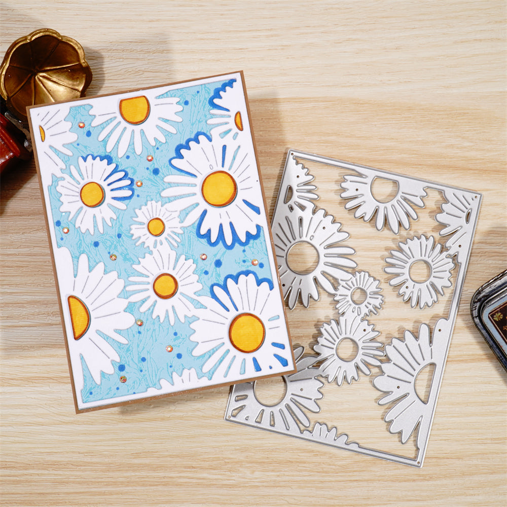 Die Cutting Dies with Daisies Background Board Die Cuts for Card Making ...