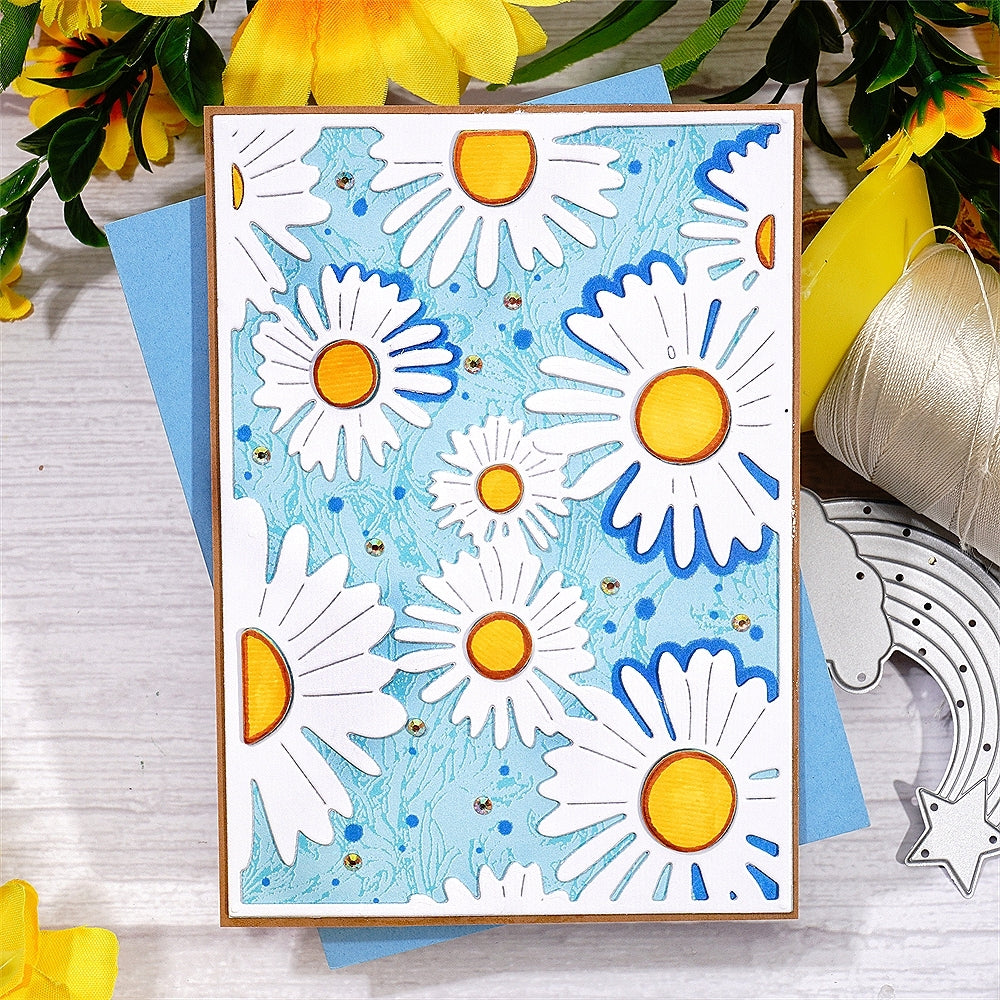 Die Cutting Dies with Daisies Background Board Die Cuts for Card Making ...